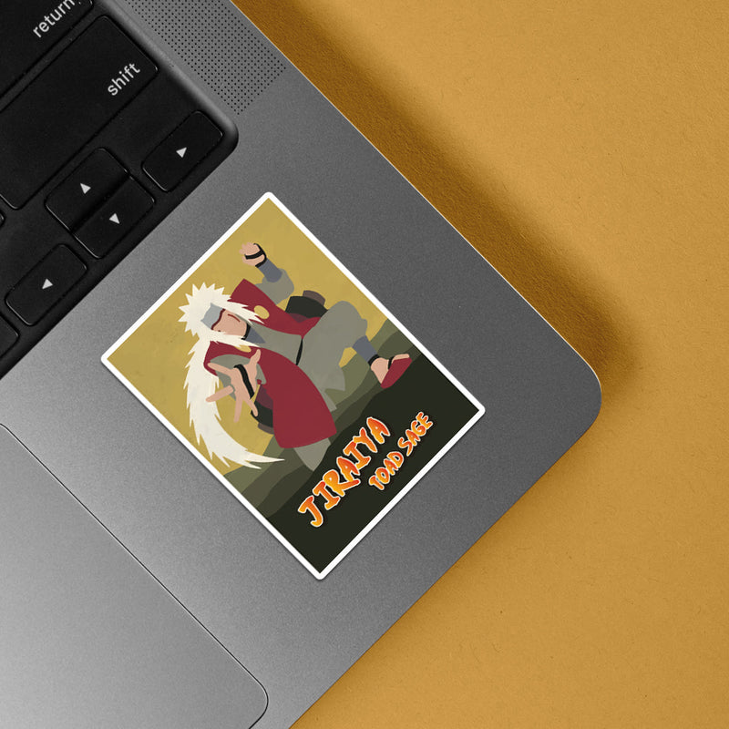 Summon the Legendary with our Jiraiya Toad Sage Naruto Anime Sticker ...