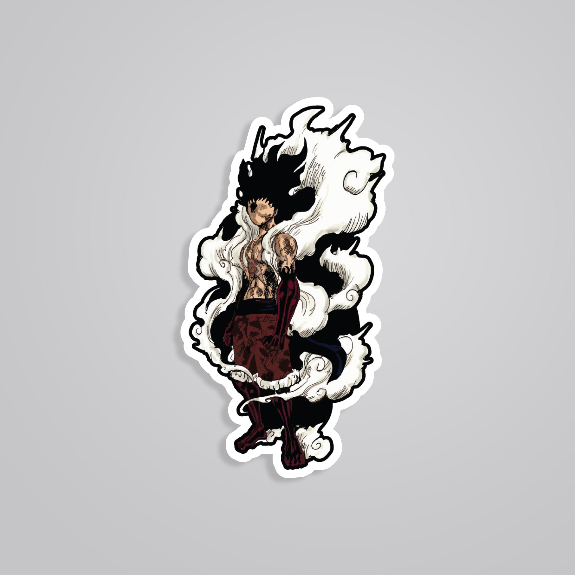 Luffy Snake Man One Piece Anime Sticker - Unleash the Power