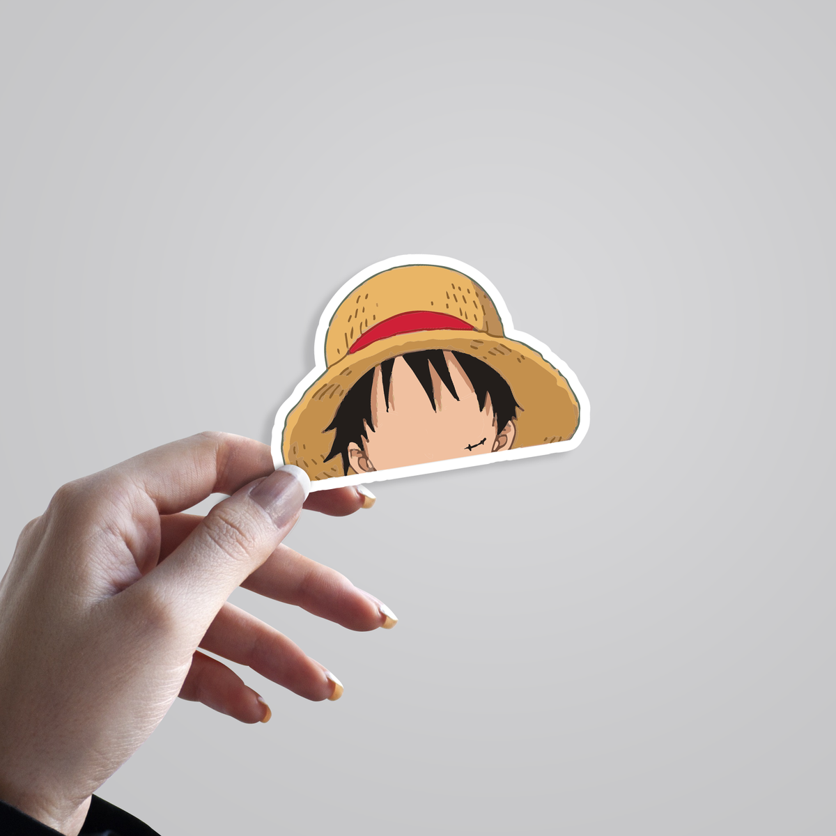 Monkey D. Luffy One Piece Anime Sticker - Set Sail with the Straw Hat ...