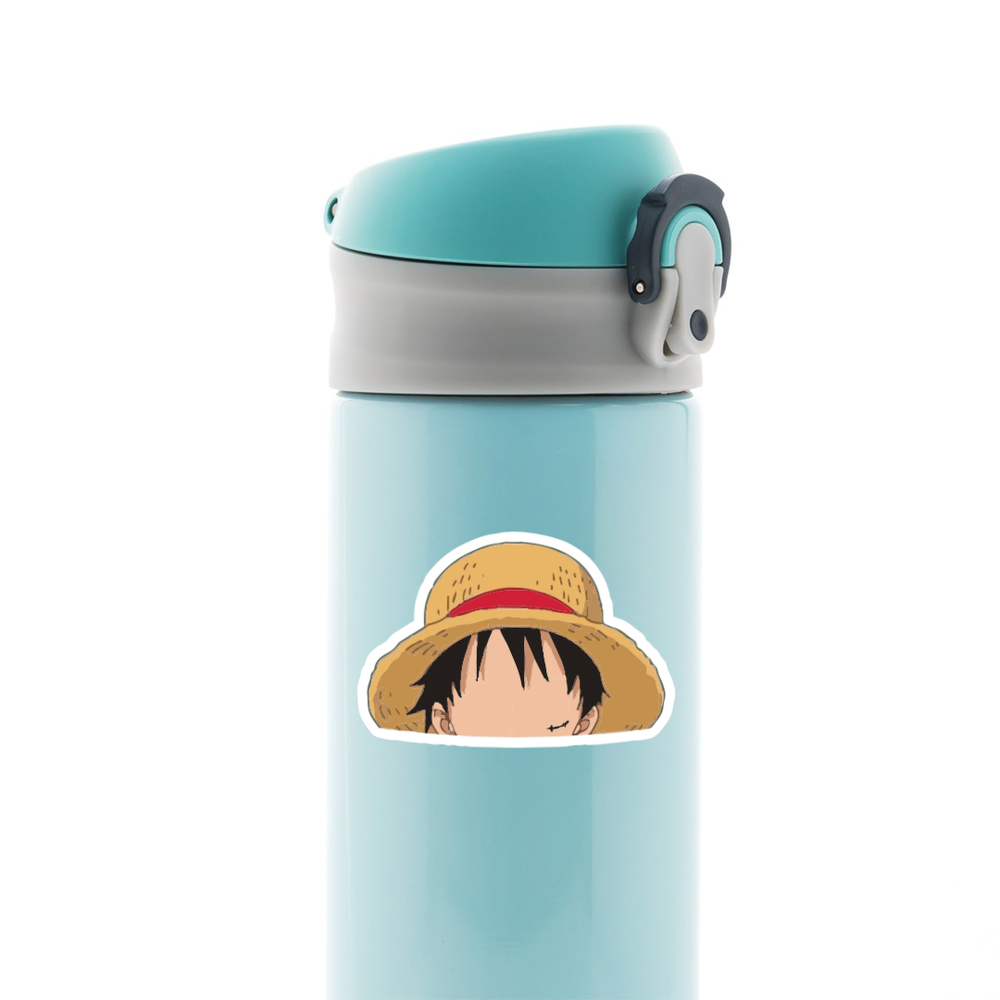 Monkey D. Luffy One Piece Anime Sticker - Set Sail with the Straw Hat ...