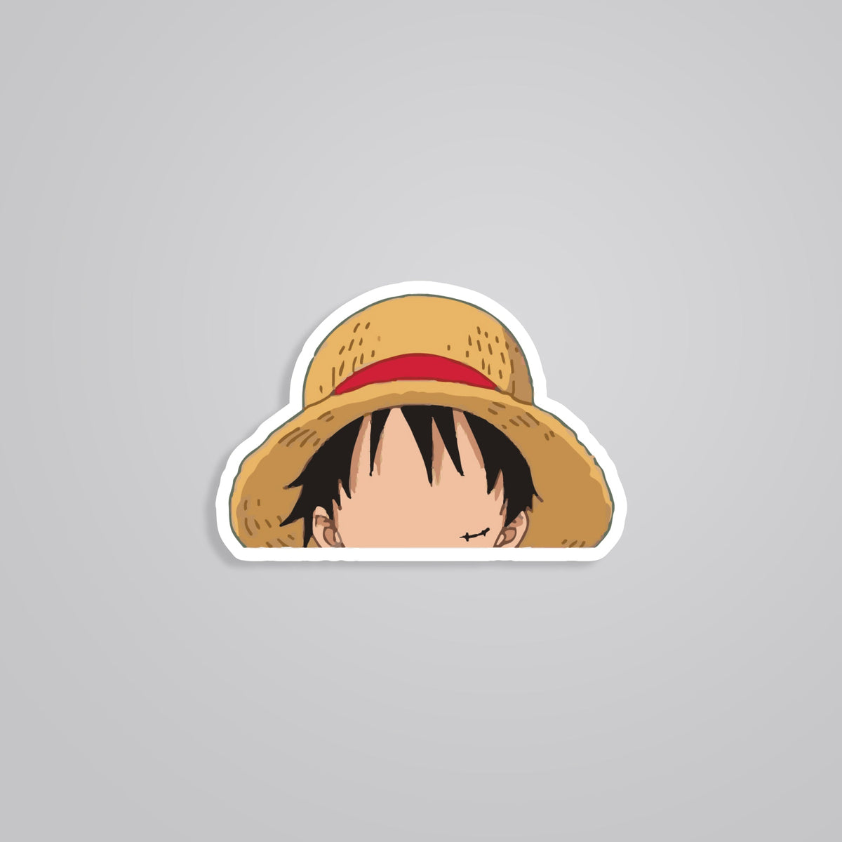 Monkey D. Luffy One Piece Anime Sticker - Set Sail with the Straw Hat ...