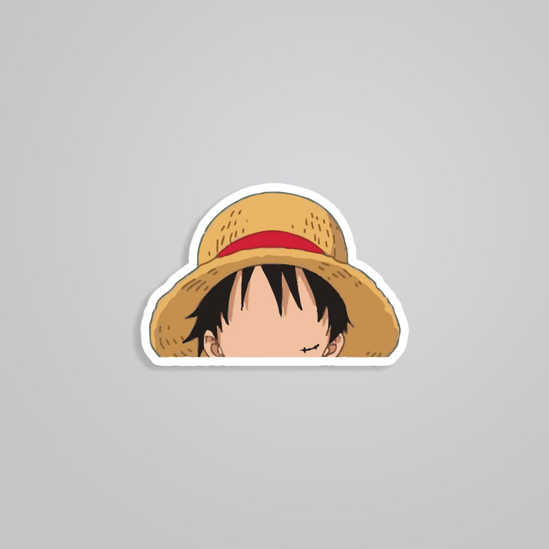 Monkey D. Luffy One Piece Anime Sticker - Set Sail with the Straw Hat ...