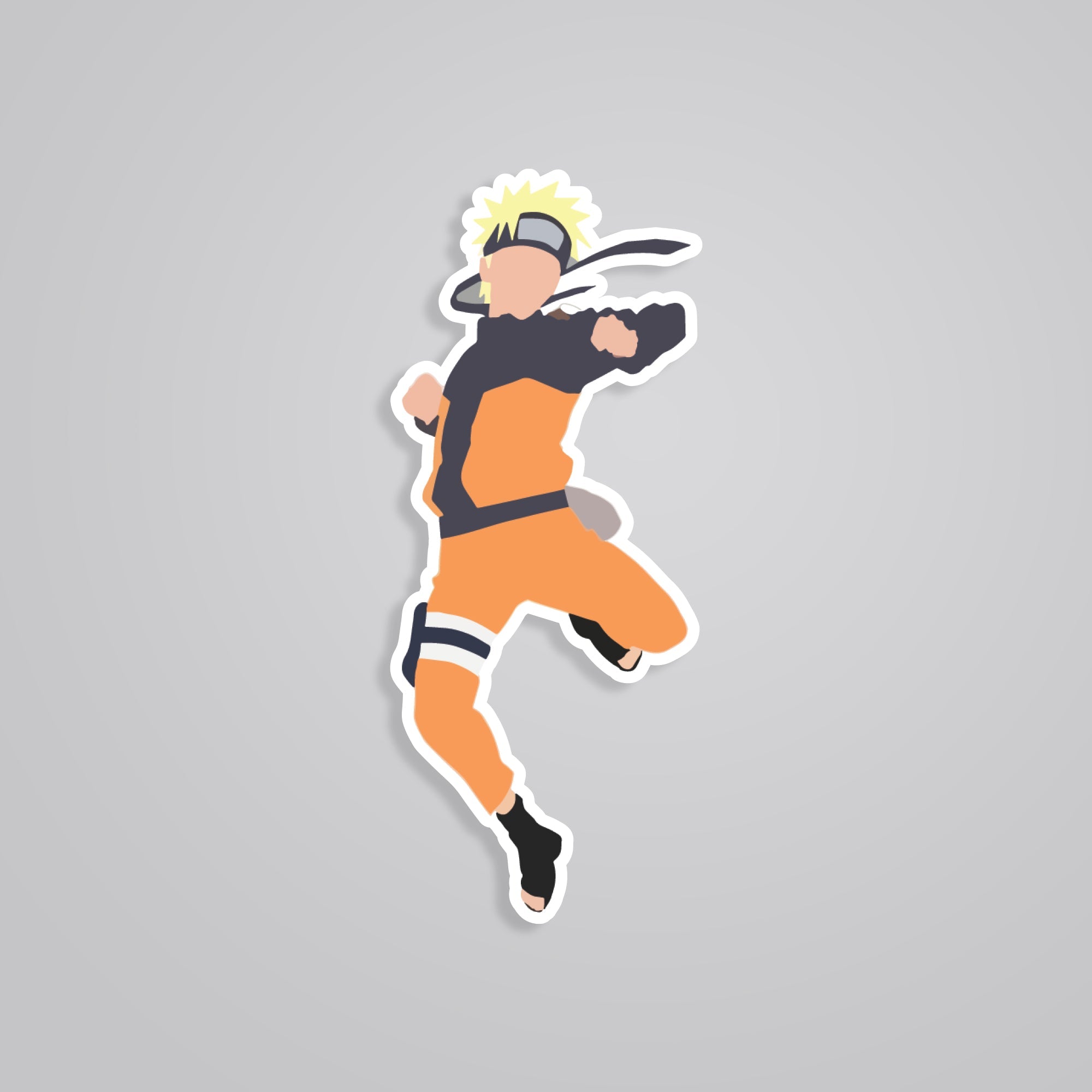 Ninja Chic: Naruto Minimalist Anime Sticker - Elevate Your Style with ...