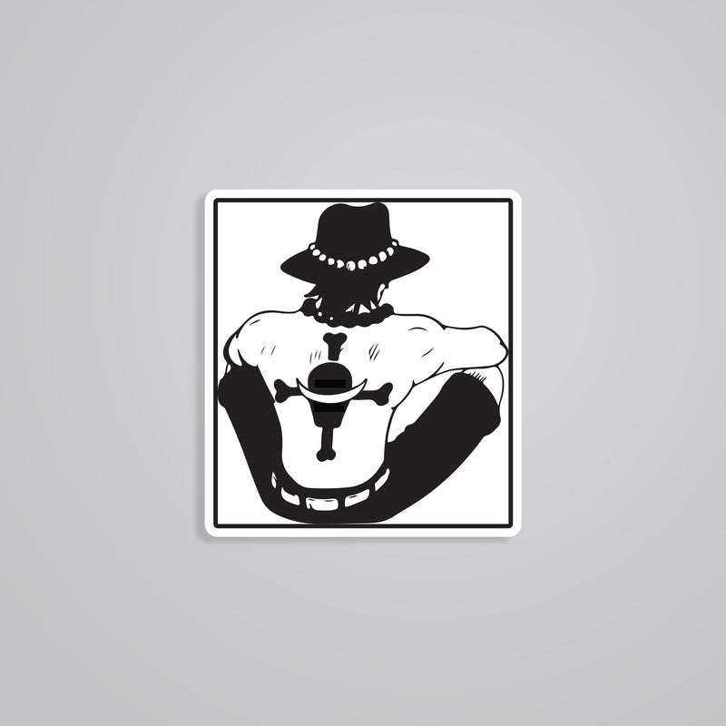 Portgas D. Ace One Piece Anime Stickers - Flame of Resilience for True Fans