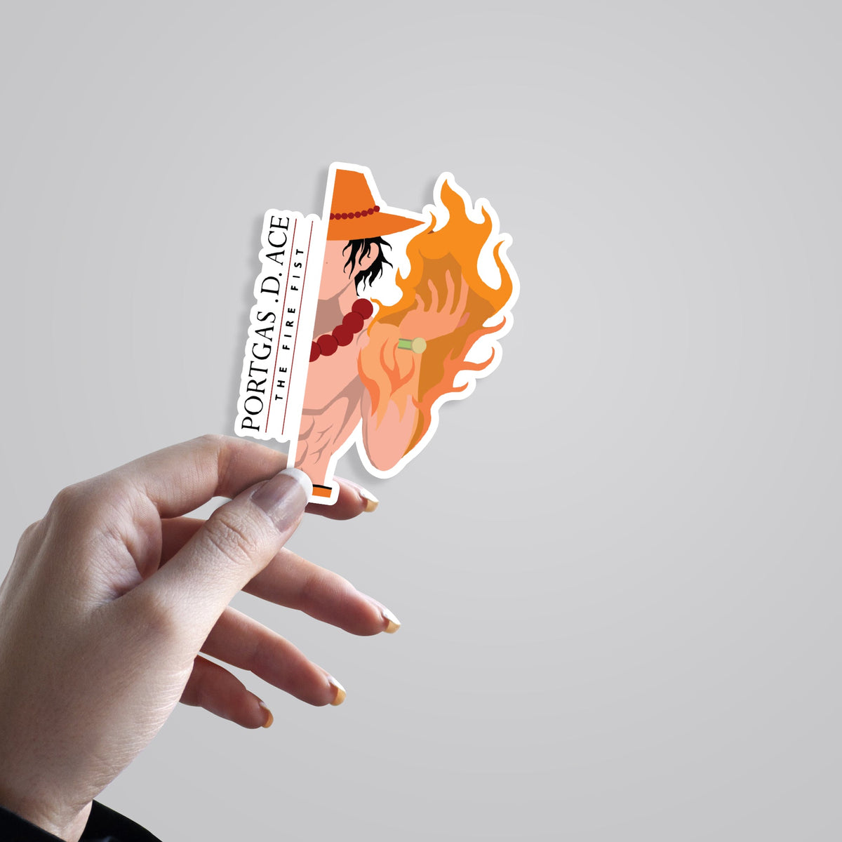 Portgas D. Ace Fire Fist Sticker - One Piece Anime Love