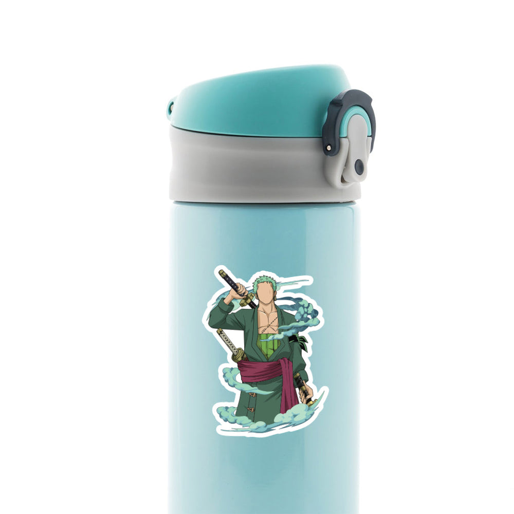 Roronoa Zoro Minimalist One Piece Anime Sticker - Sleek and Stylish Design
