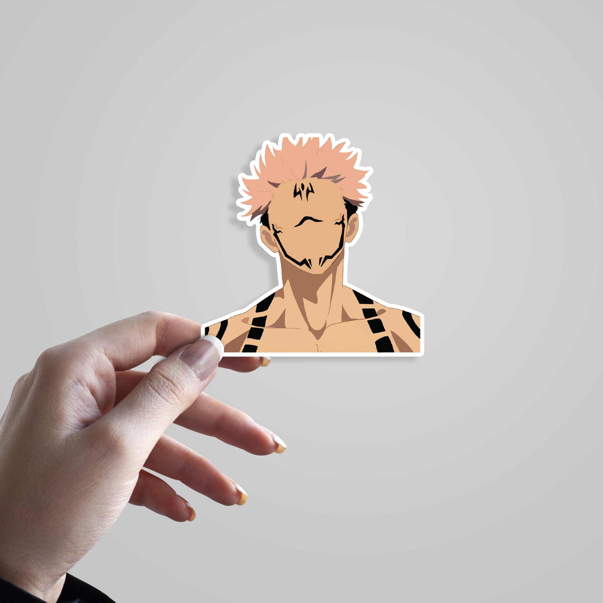 Minimalist Ryomen Sukuna Stickers - Get Yours Now