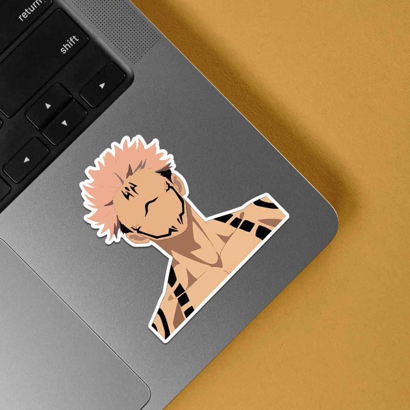 Minimalist Ryomen Sukuna Stickers - Get Yours Now
