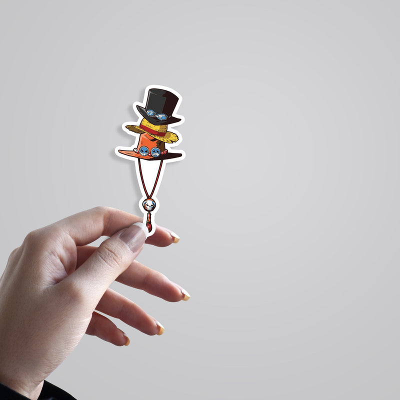 Sabo, Luffy & Ace Hats - One Piece Anime Stickers - Embark on an ...