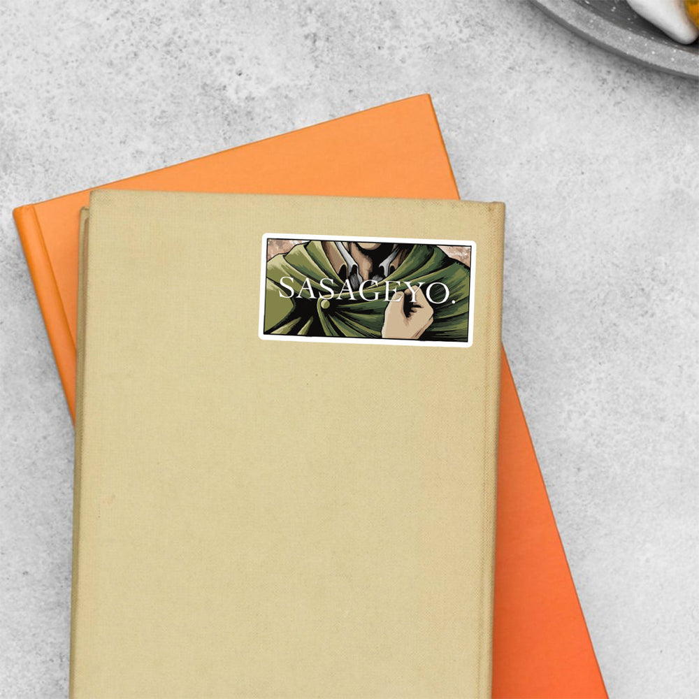 Sasageyo AOT Anime Sticker - Rally the Titans with this Epic Tribute