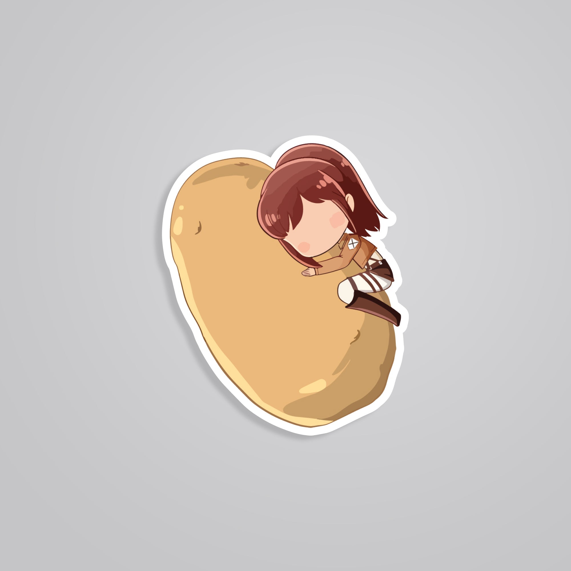 Sasha's Potato AOT Anime Sticker - Commemorate the Queen of Snacks from ...