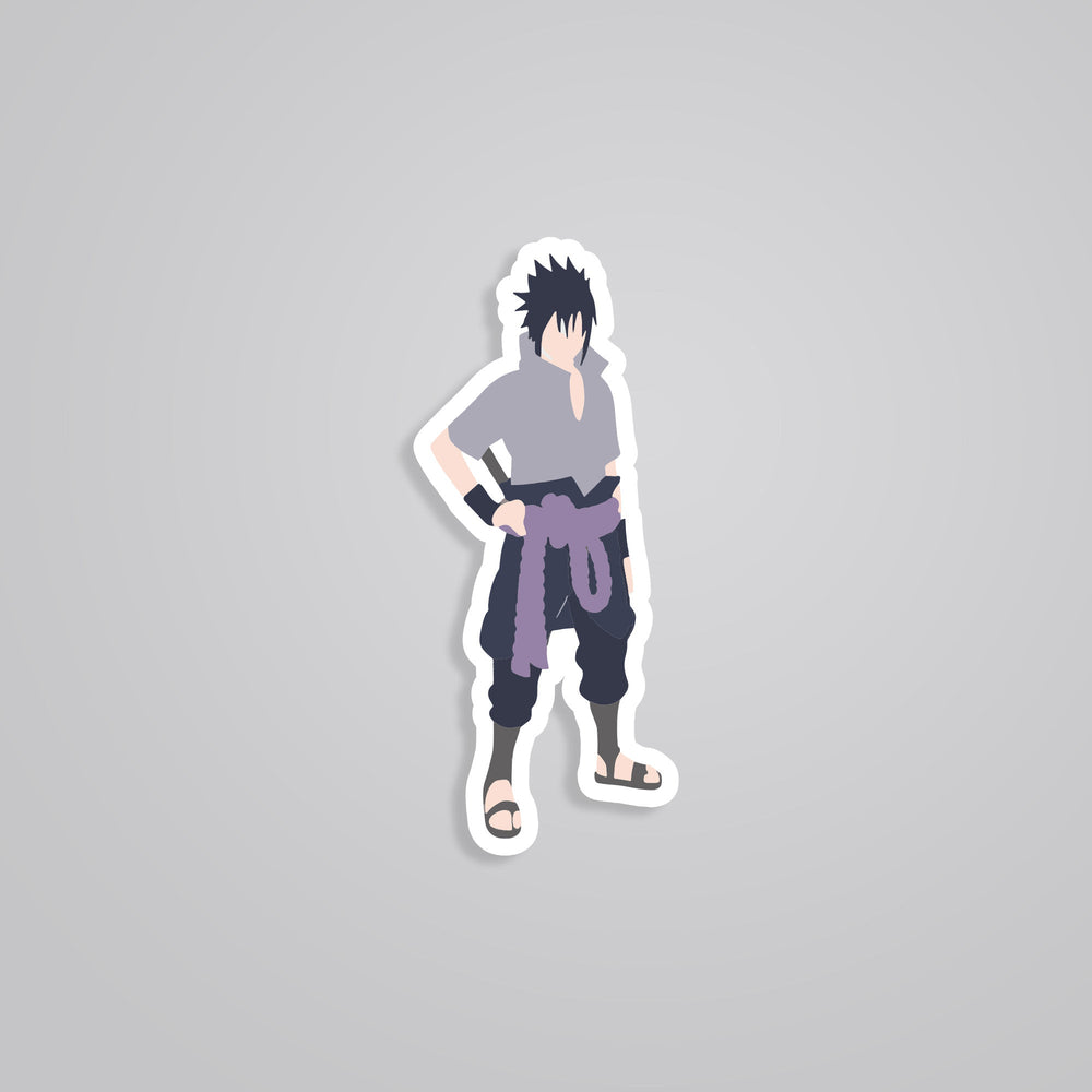 Sasuke Minimalist Naruto Anime Stickers - Unleash the Power of Elegance