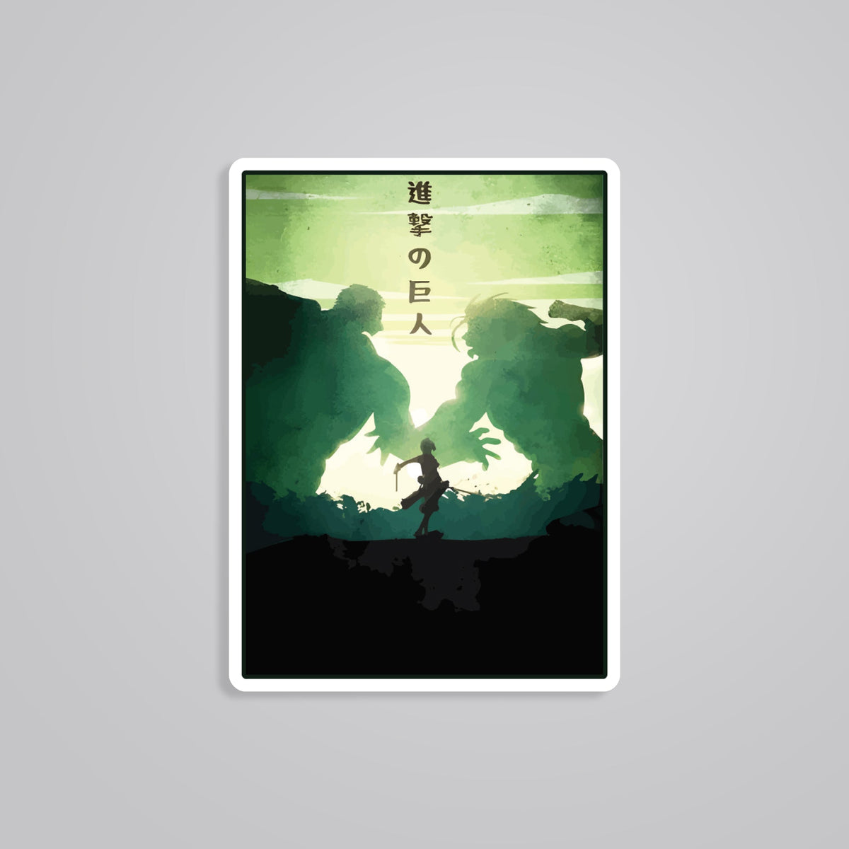 Shingeki No Kyojin AOT Sticker - Display Your Devotion to Attack on Titan