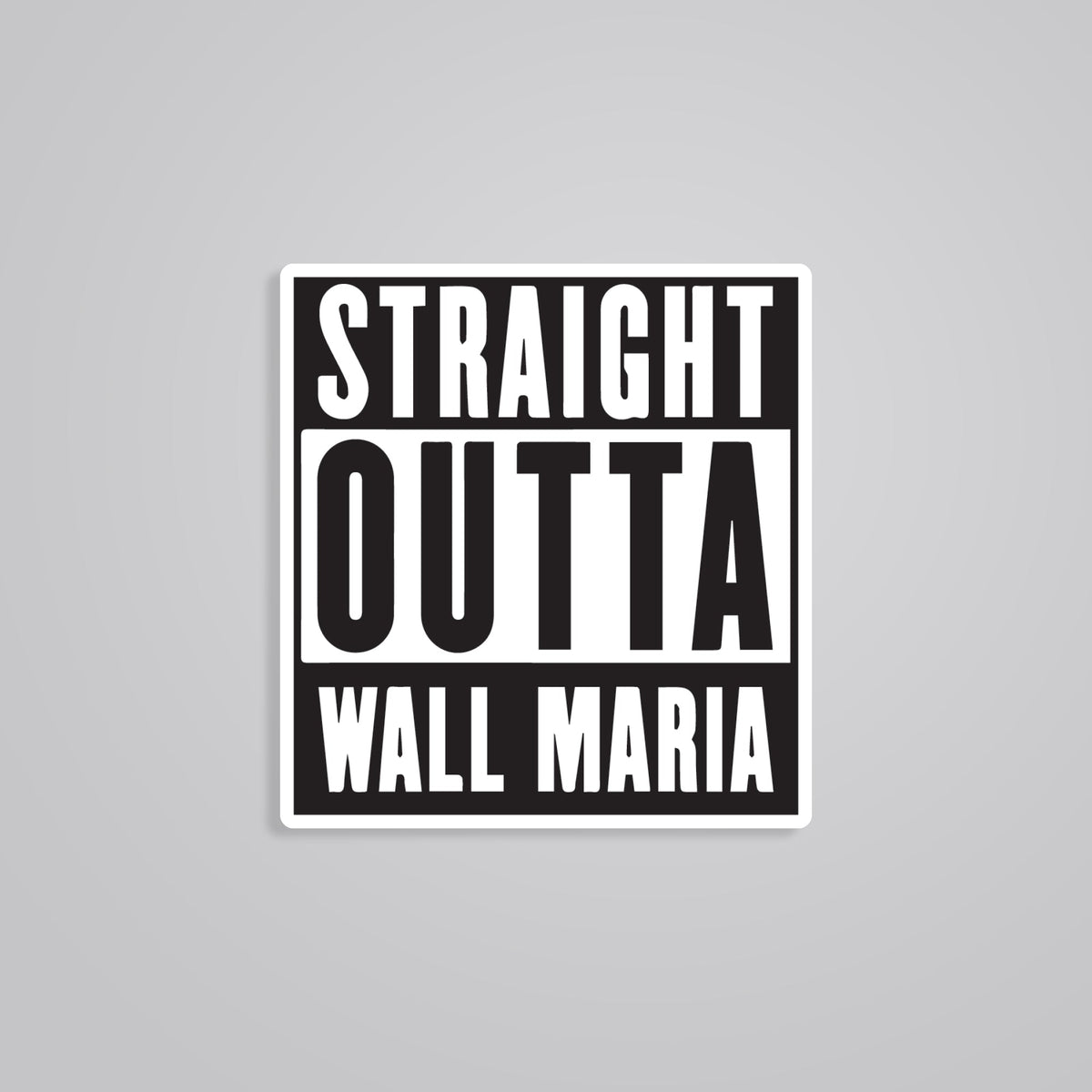 Straight Outta Wall Maria Anime Sticker - Boldly Declare Your Titan ...
