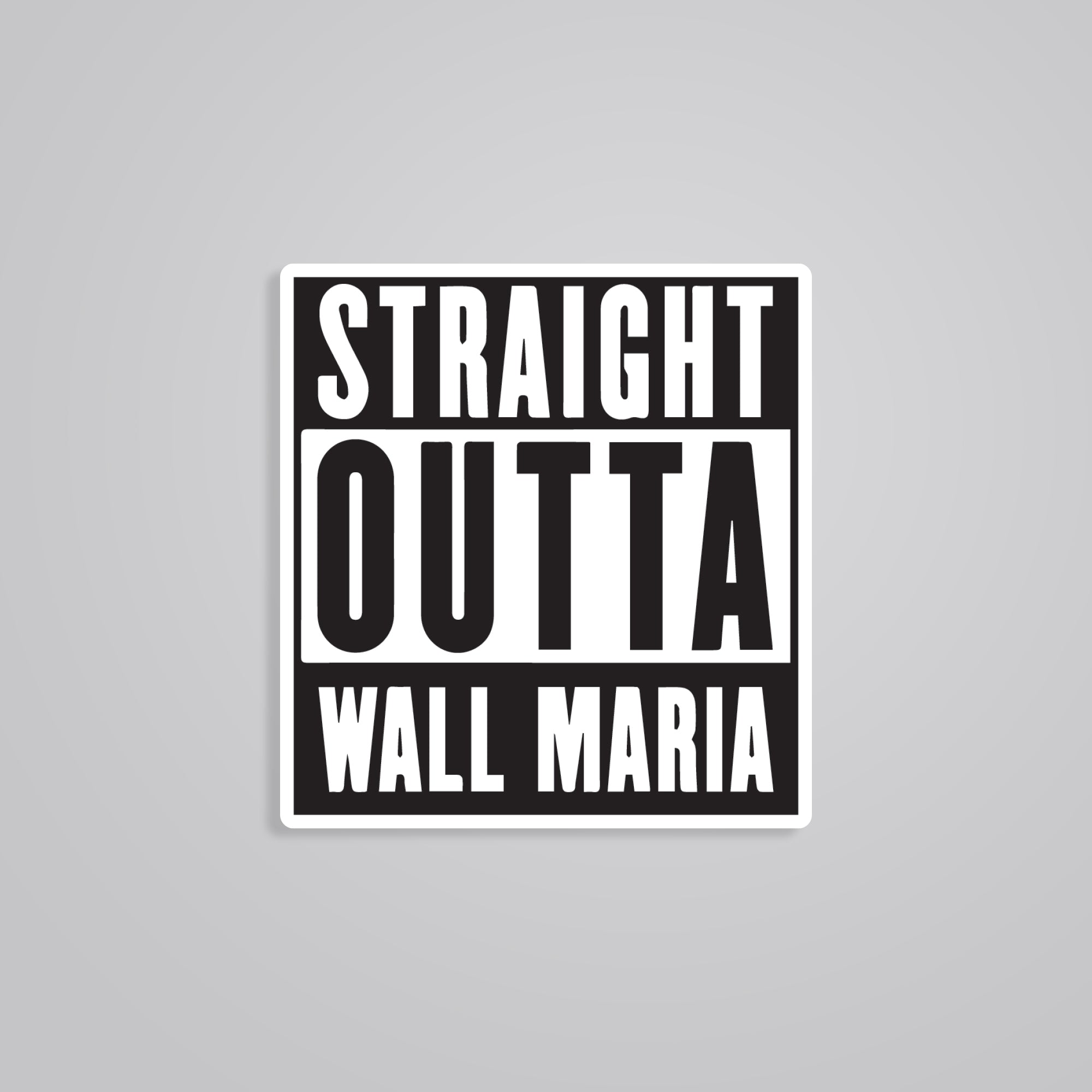 Straight Outta Wall Maria Anime Sticker - Boldly Declare Your Titan ...