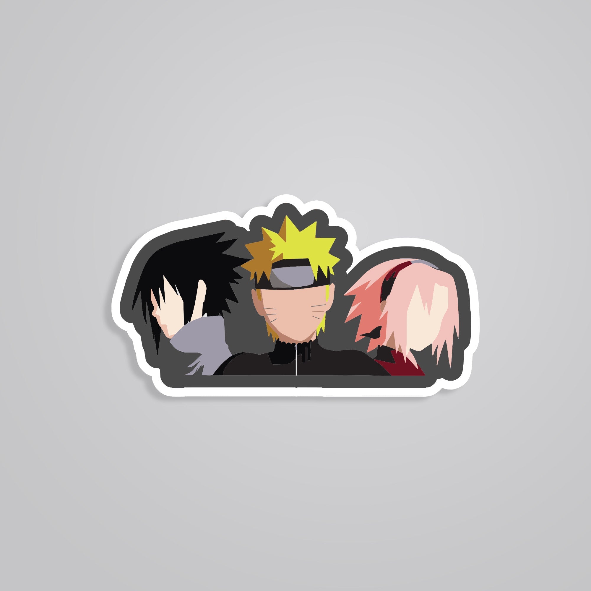 Team 7 Naruto Anime Stickers - Unite with Naruto, Sasuke, and Sakura