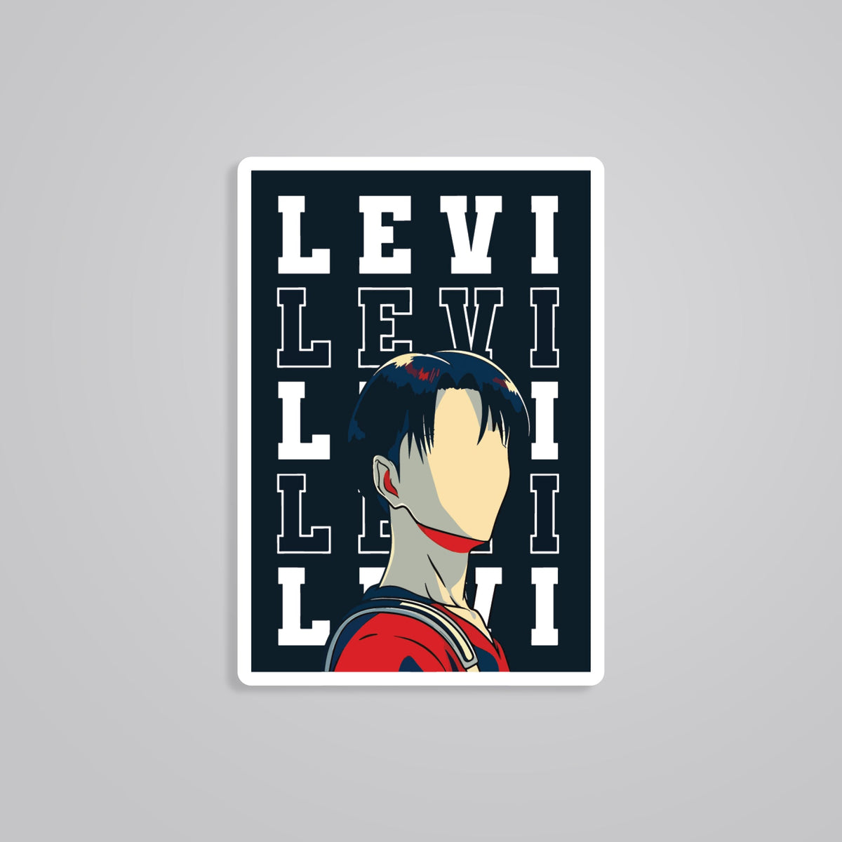 Titan Slayer Levi AOT Anime Sticker - Embrace the Power of Humanity's ...