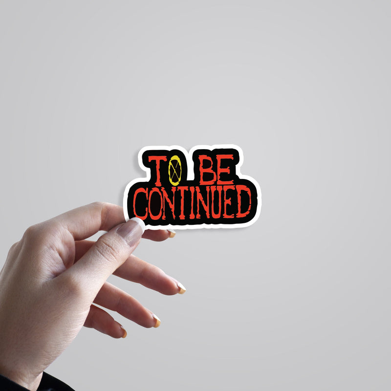 To Be Continued One Piece Anime Stickers - Awaiting the Next Adventur