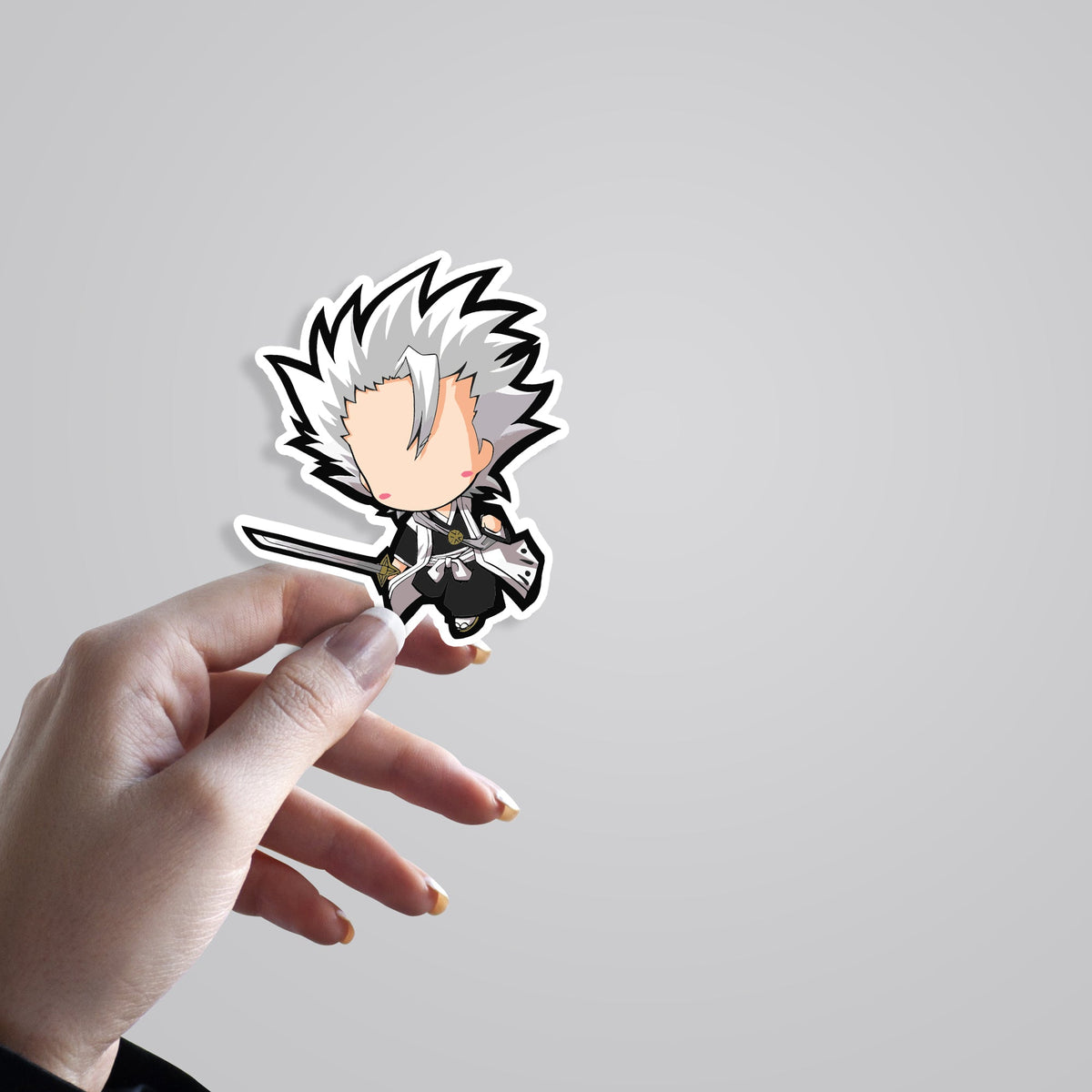 Adorable Toshiro Chibi Bleach Anime Sticker – A Must-Have for Anime ...