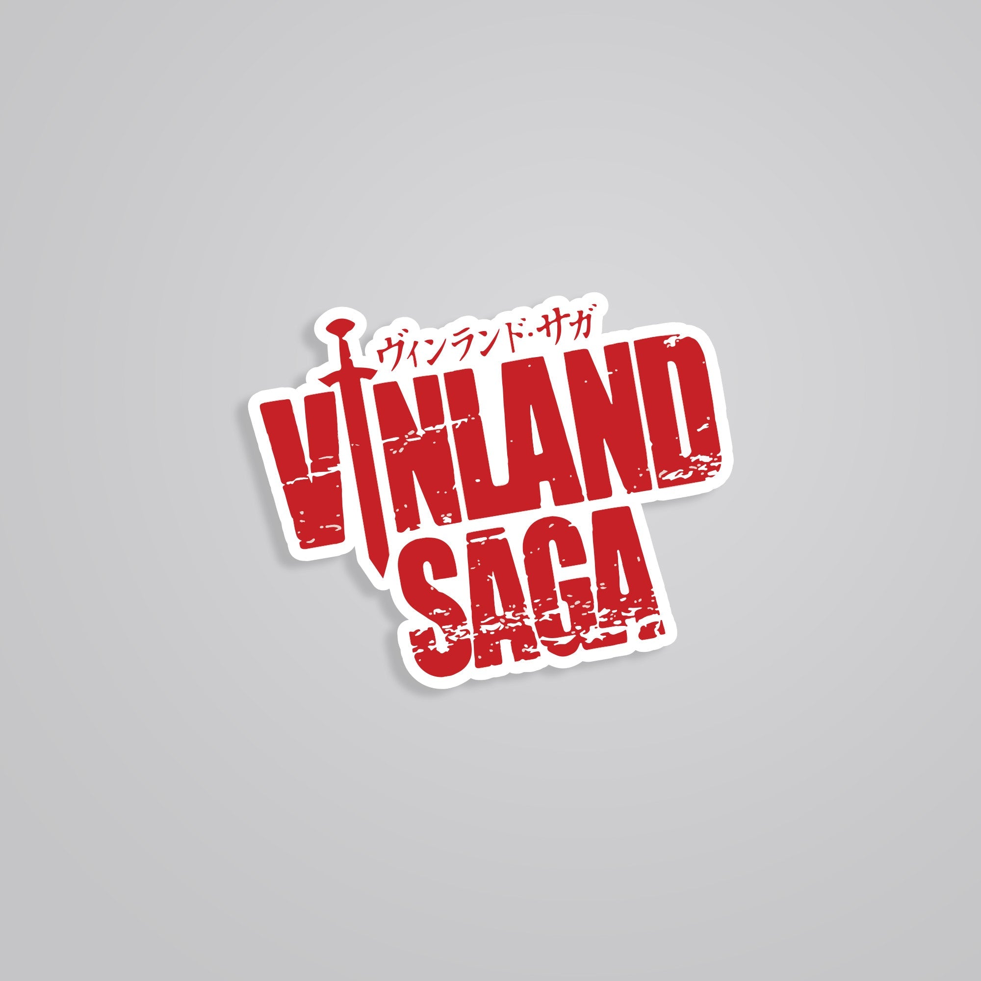 Vinland Saga In Red Anime Stickers - Viking Warriors, Bold Design