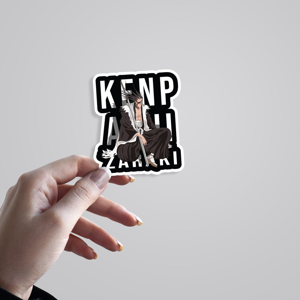 Zaraki Kenpachi Bleach Anime Sticker - Unleash the Power of the 11th ...