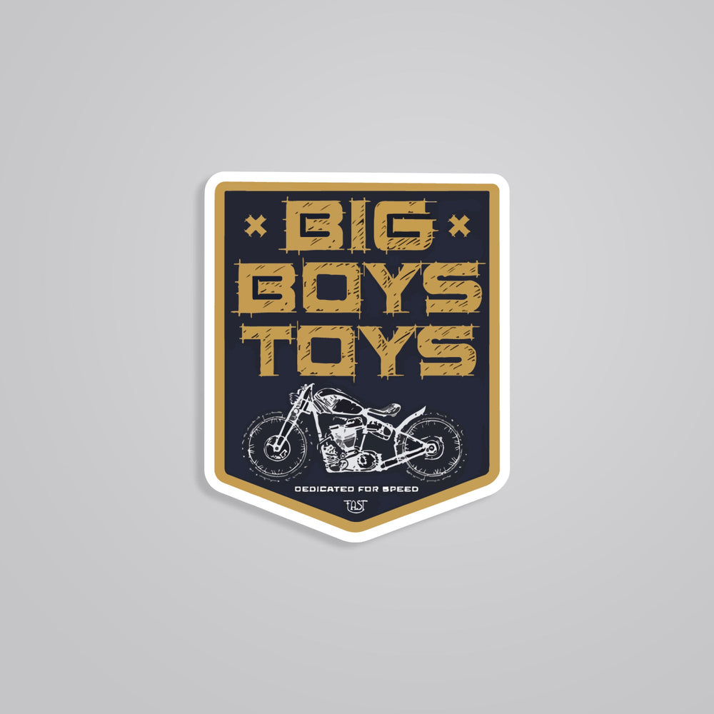 Big Boys Toys Cars & Bikes Sticker - Rev Up Your Style with Adrenaline ...