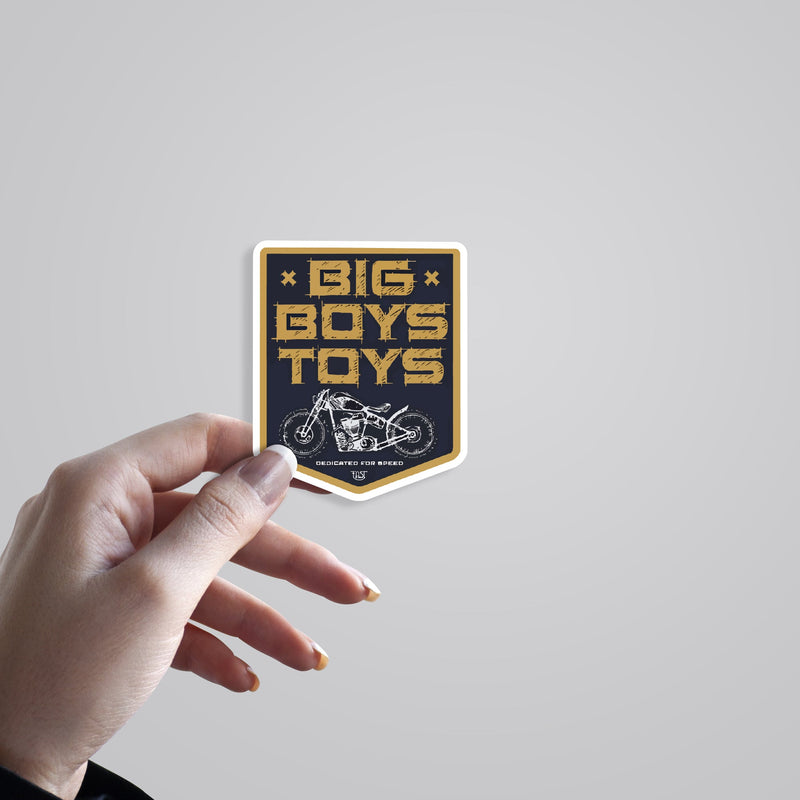 Big Boys Toys Cars & Bikes Sticker - Rev Up Your Style with Adrenaline ...