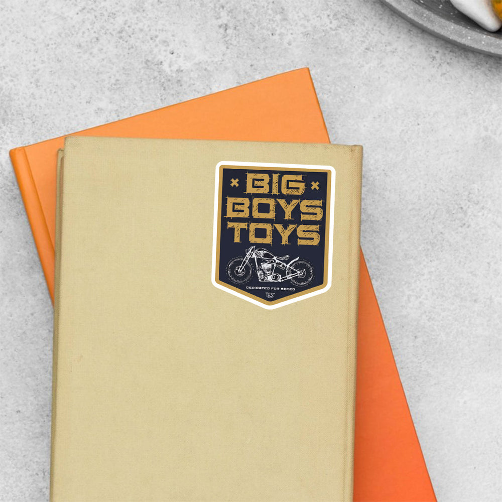 Big Boys Toys Cars & Bikes Sticker - Rev Up Your Style with Adrenaline ...