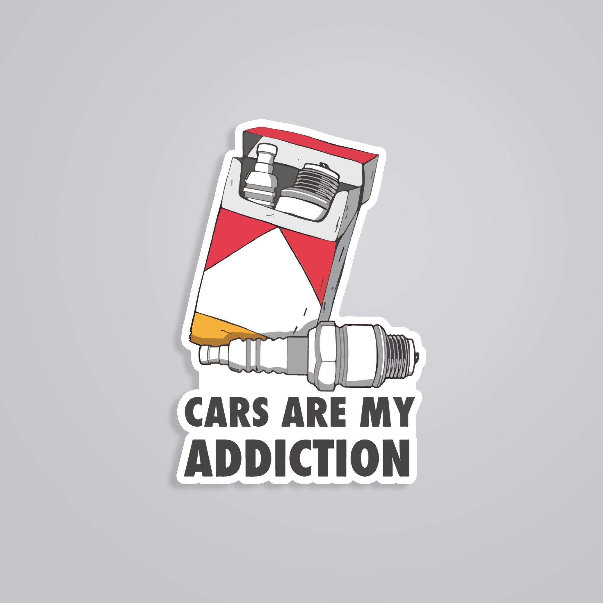 Declare Your Passion with Our 'Cars Are My Addiction' Sticker | Premium ...