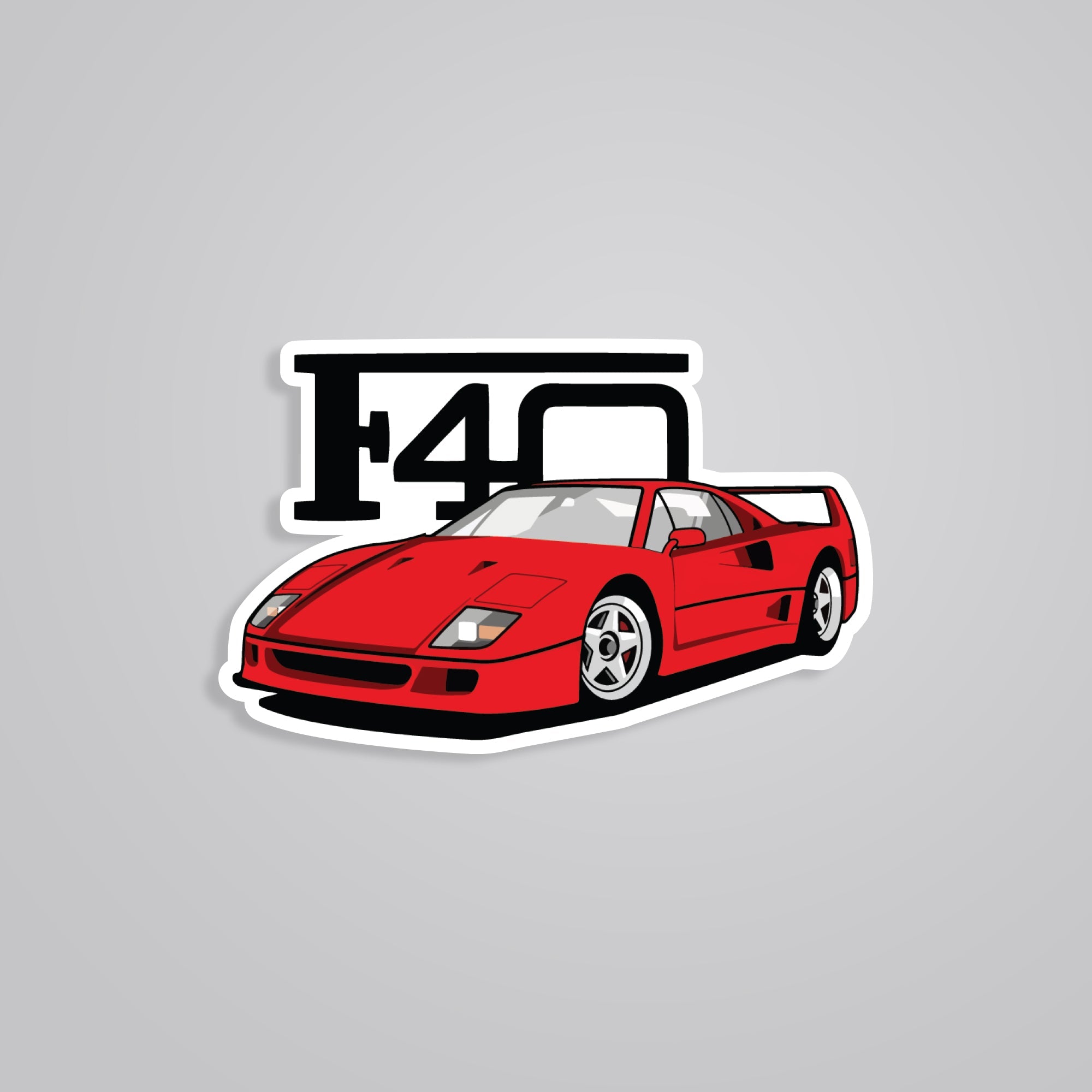 Elevate Your Ride with the Iconic Ferrari F40 Car Sticker | Premium ...