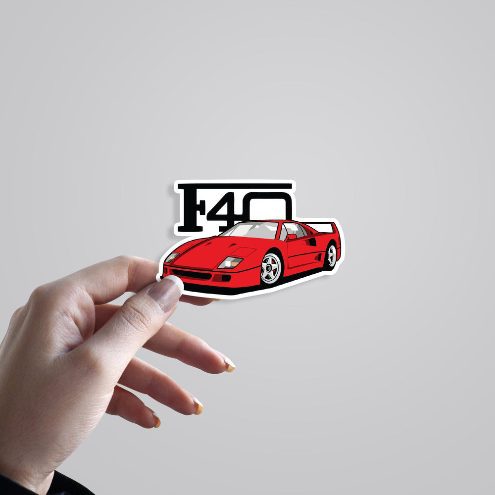 Elevate Your Ride with the Iconic Ferrari F40 Car Sticker | Premium ...