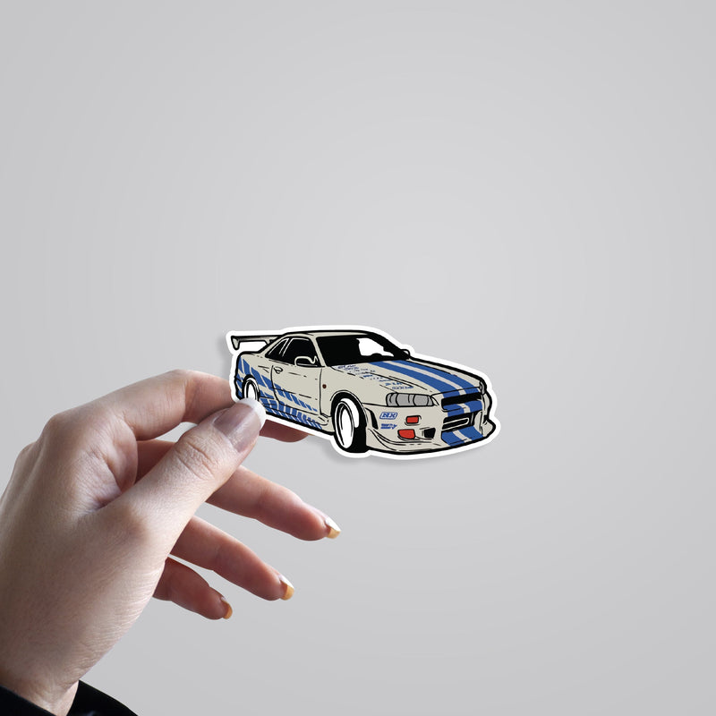 Enhance Your Nissan GTR R34's Style with our Premium Car Sticker Collection