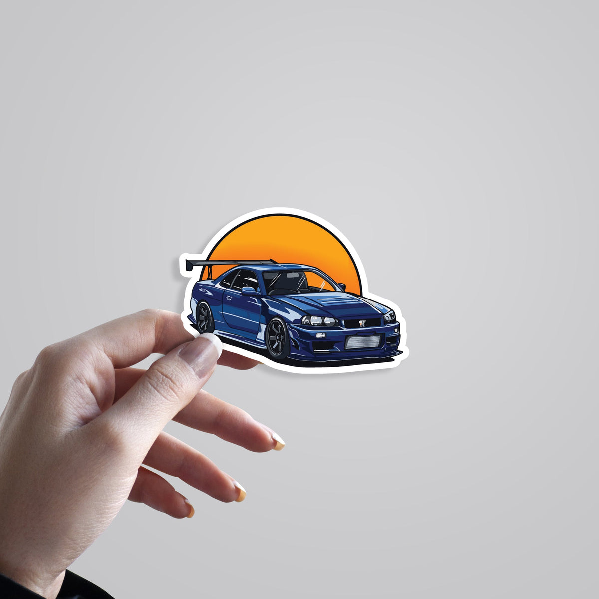 R34 GTR Cars & Bikes Sticker - Unleash the Power of Iconic Speed Machines