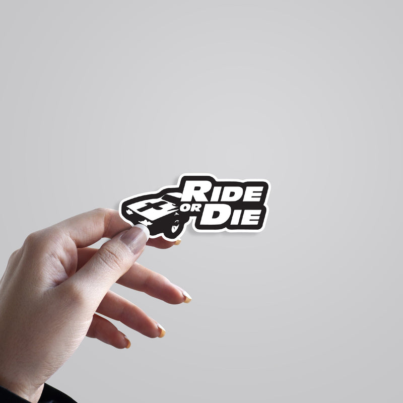 Express Your Loyalty with a Ride or Die Sticker | Unique Decals for ...