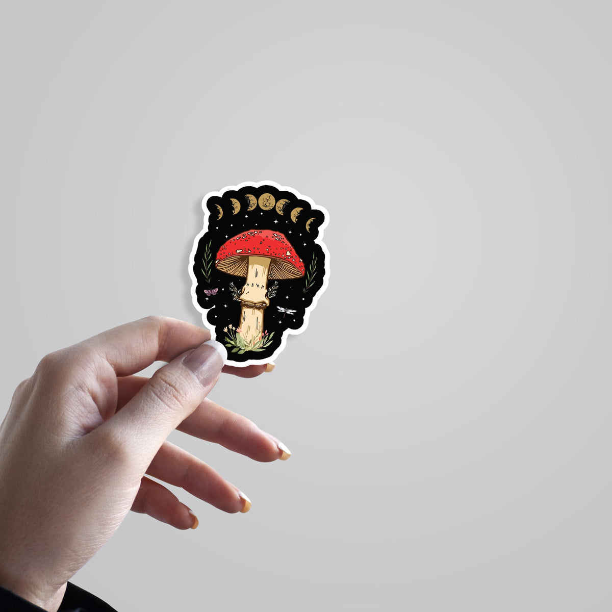 Aesthetic Mushroom Fungi Sticker - Nature's Beauty in Every Detail