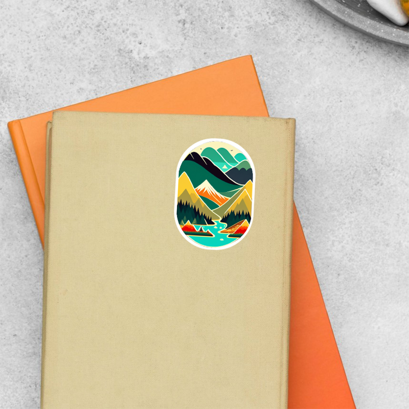 Mountains Stickers - Embrace Majestic Heights with Captivating Sticker ...