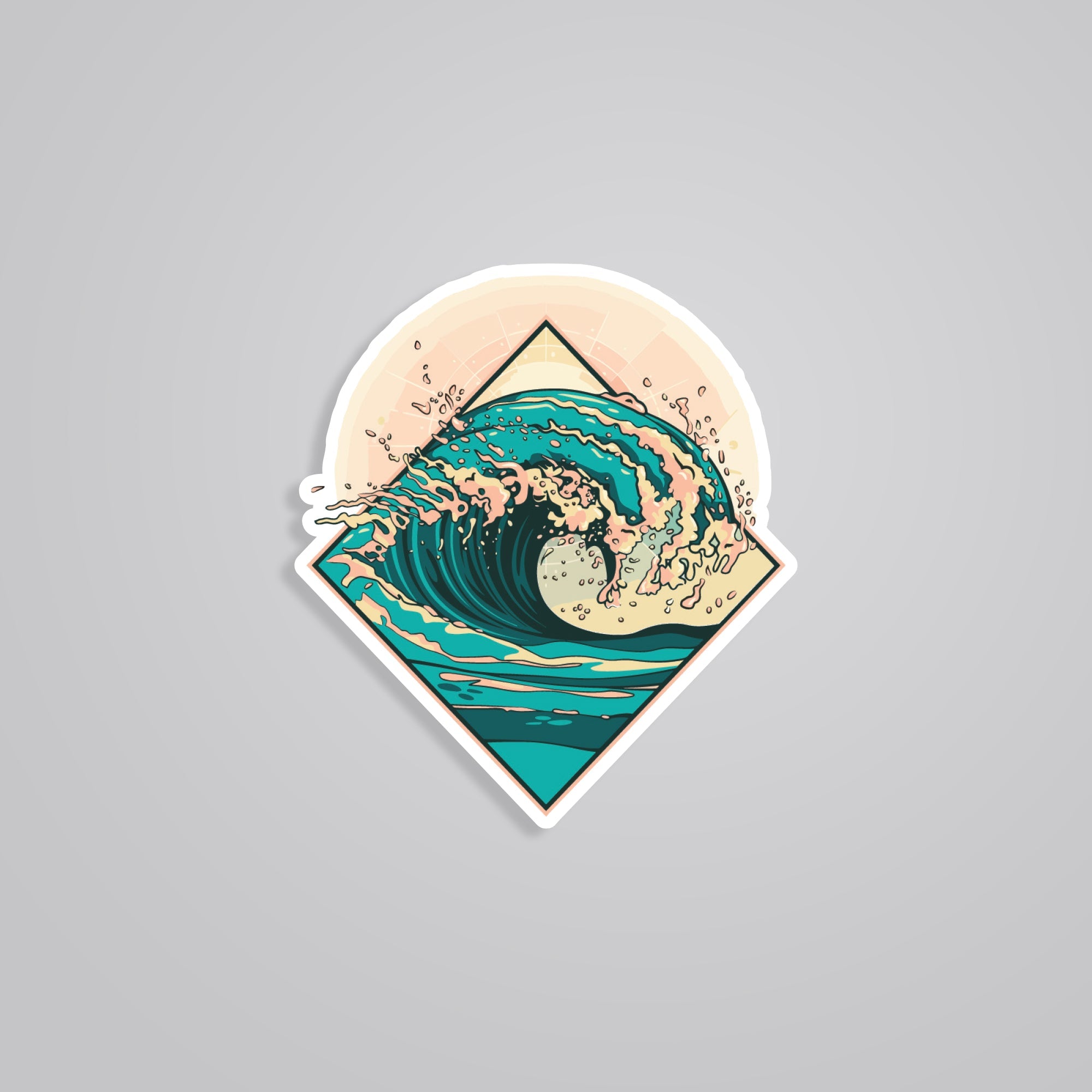 Wave in Hokusai Style Sticker - Embrace Elegance with Japanese Art