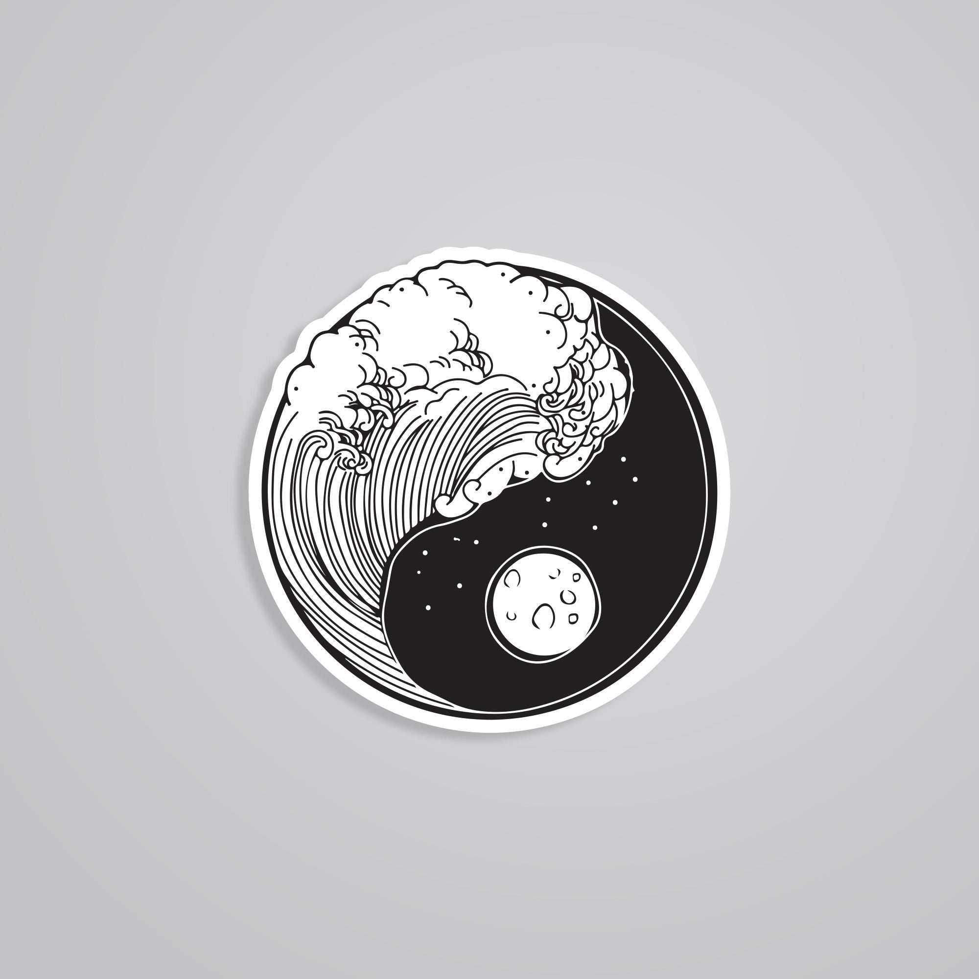 Yin Yang Tides Stickers - Harmony in Every Decal
