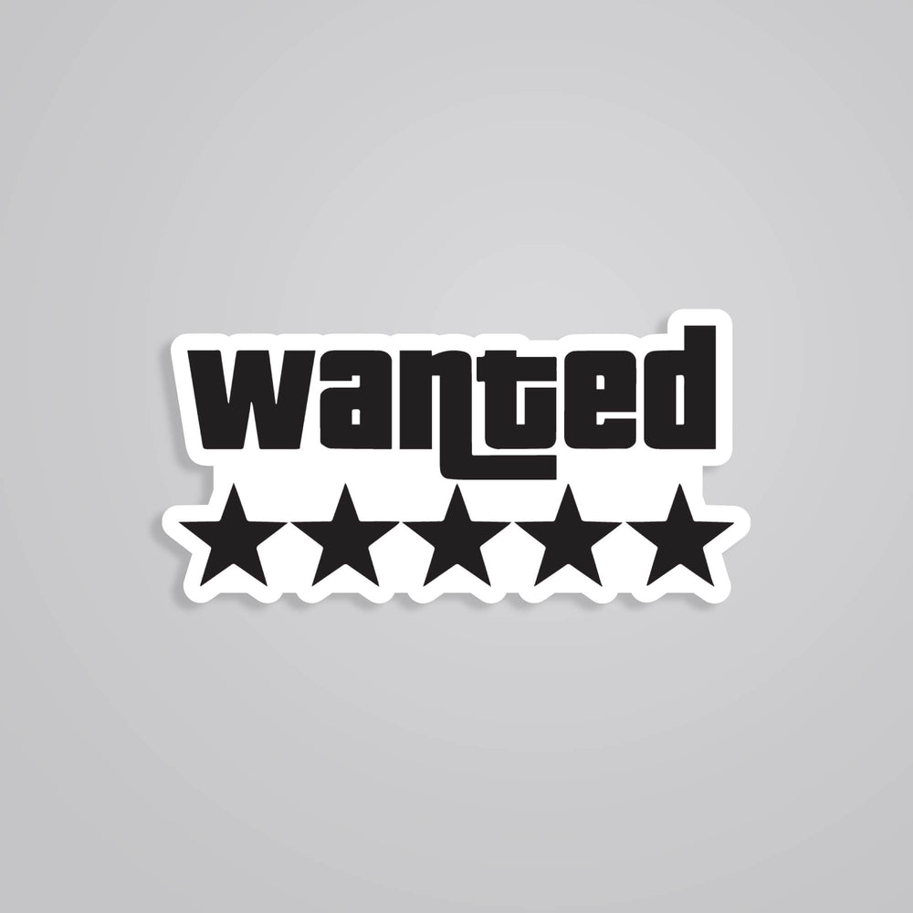 Wanted GTA Stickers - Eye-Catching Decals