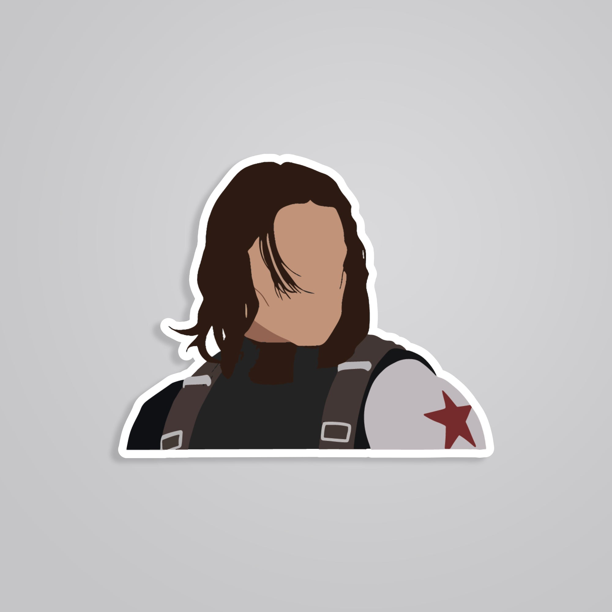 Elevate Your Gear with the Bucky Minimalist MCU Sticker - Marvel ...
