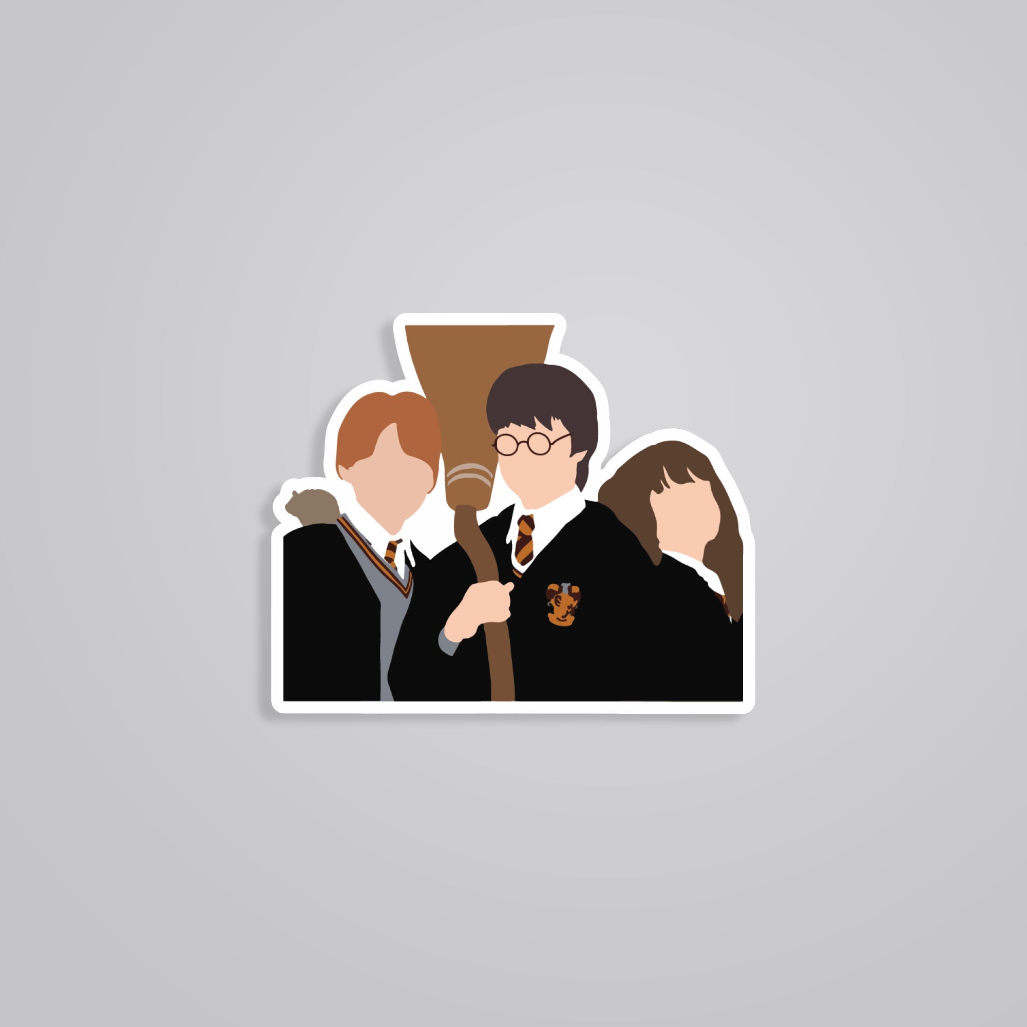 Golden Trio Harry Potter Sticker - Magic in Every Detail