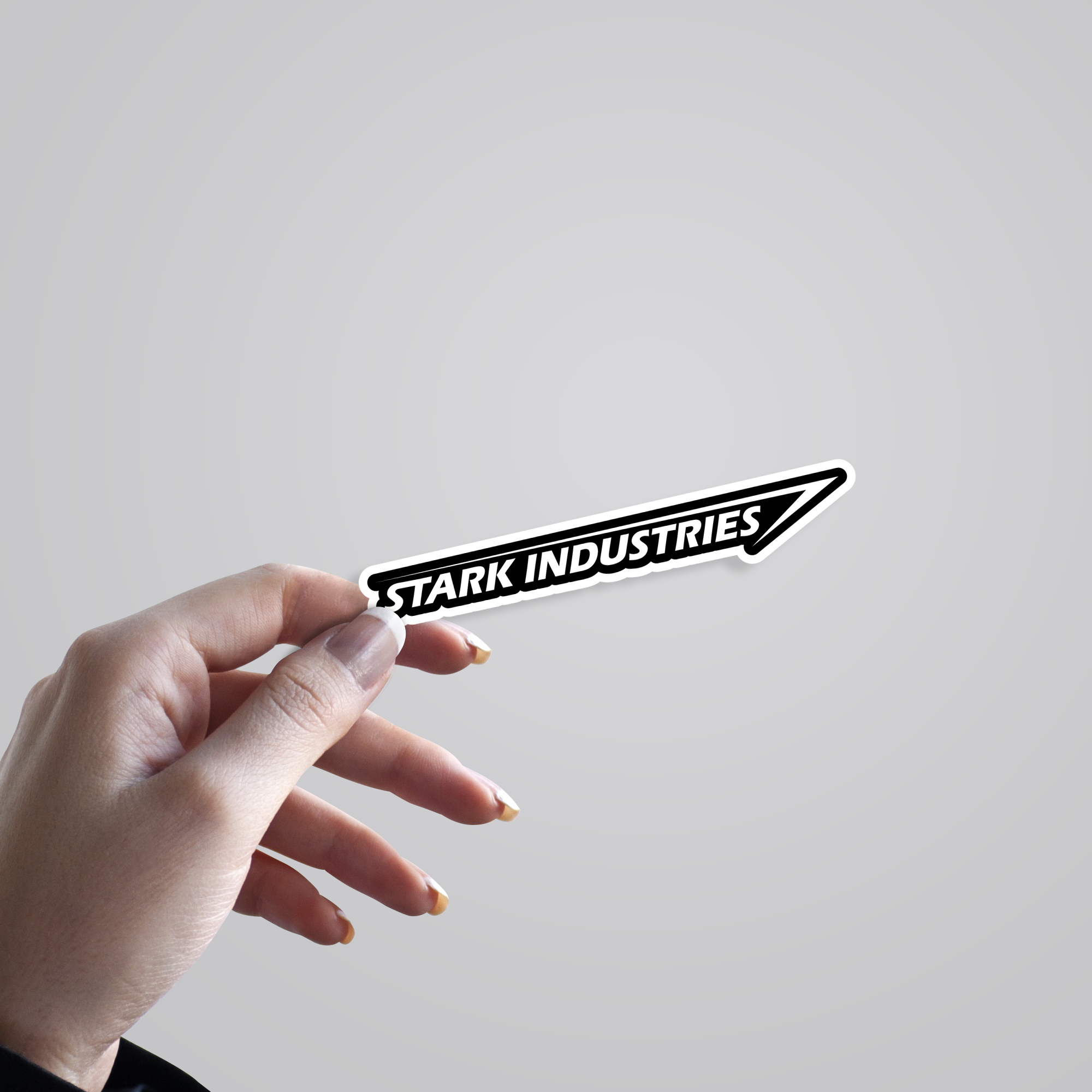 Unleash Innovation with Stark Industries Logo Stickers