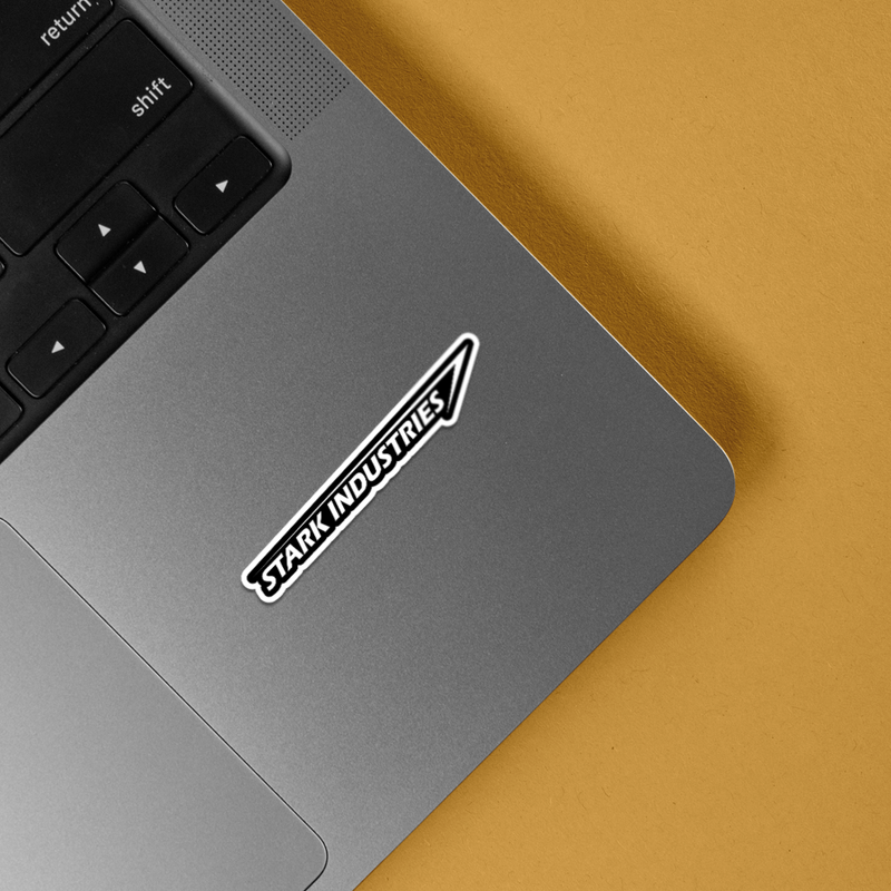 Unleash Innovation with Stark Industries Logo Stickers