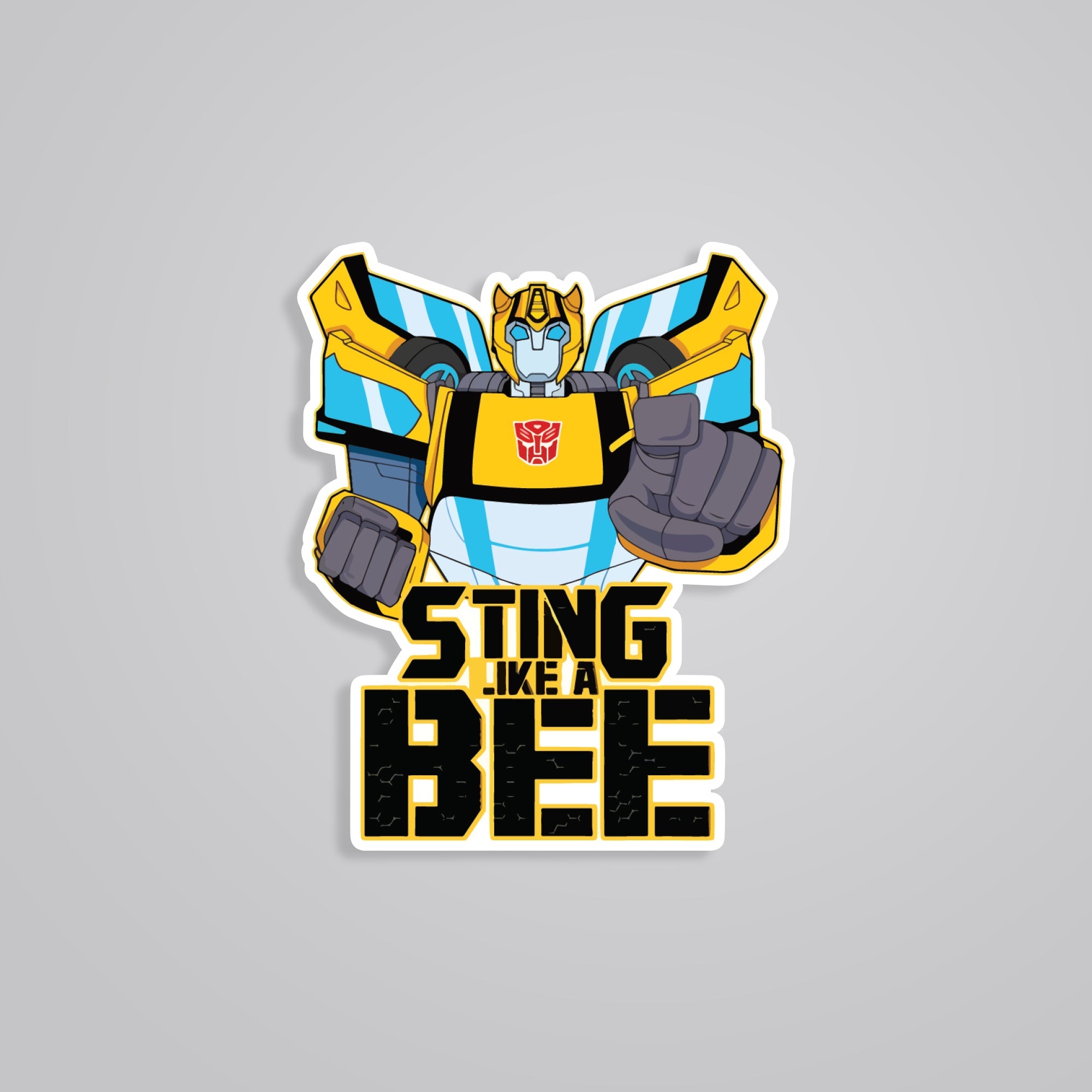 Transform Your Ride with the 'Sting Like A Bee' Transformer Sticker ...