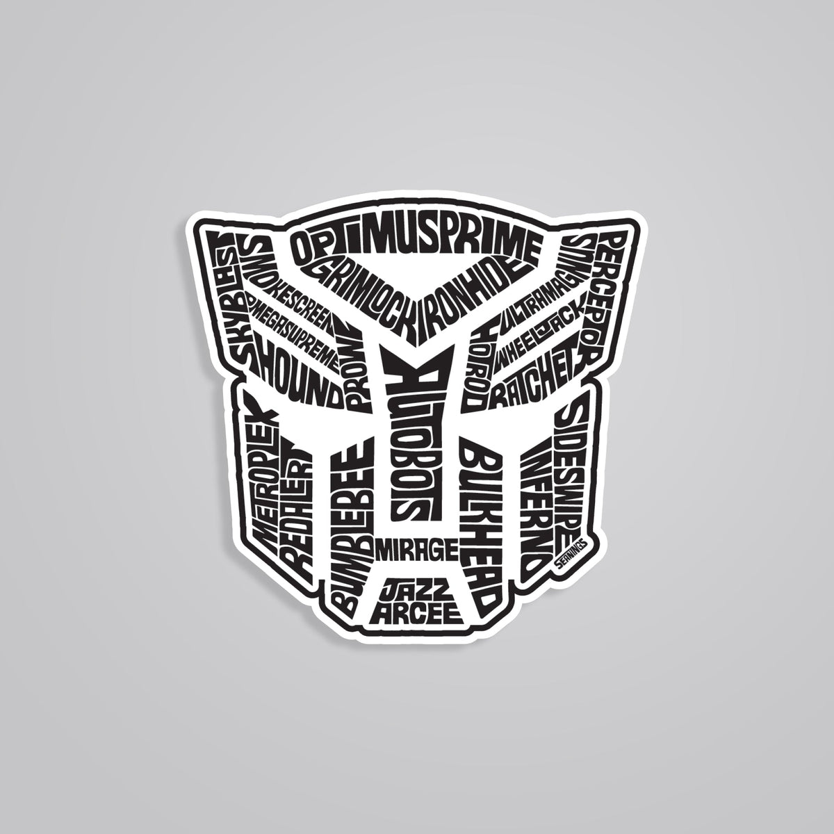 Transform Your Gear with the Iconic Transformers Logo Sticker - Autobot ...