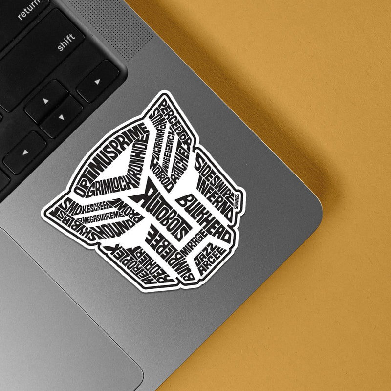 Transform Your Gear with the Iconic Transformers Logo Sticker - Autobot ...