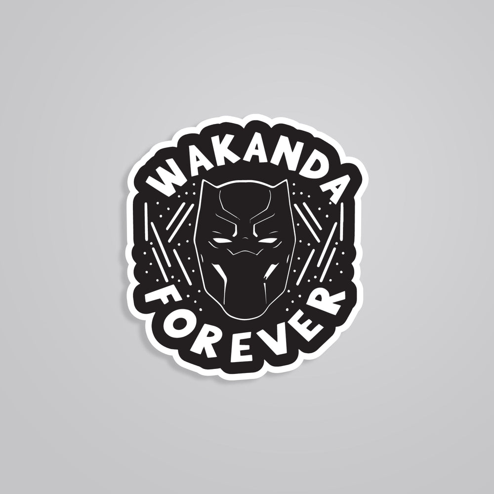 Declare Your Allegiance with our 'Wakanda Forever' Black MCU Sticker ...