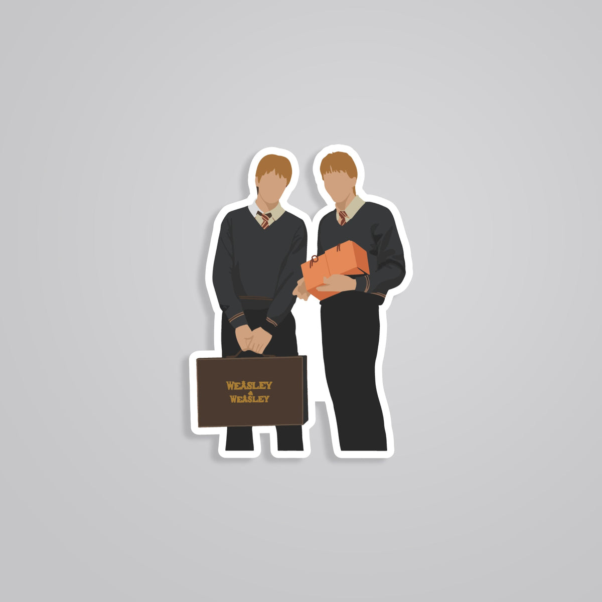 Weasley Twins Harry Potter Sticker - Mischief Managed with Fred and George