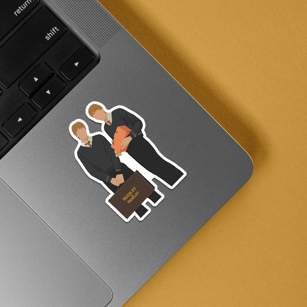 Weasley Twins Harry Potter Sticker - Mischief Managed with Fred and George
