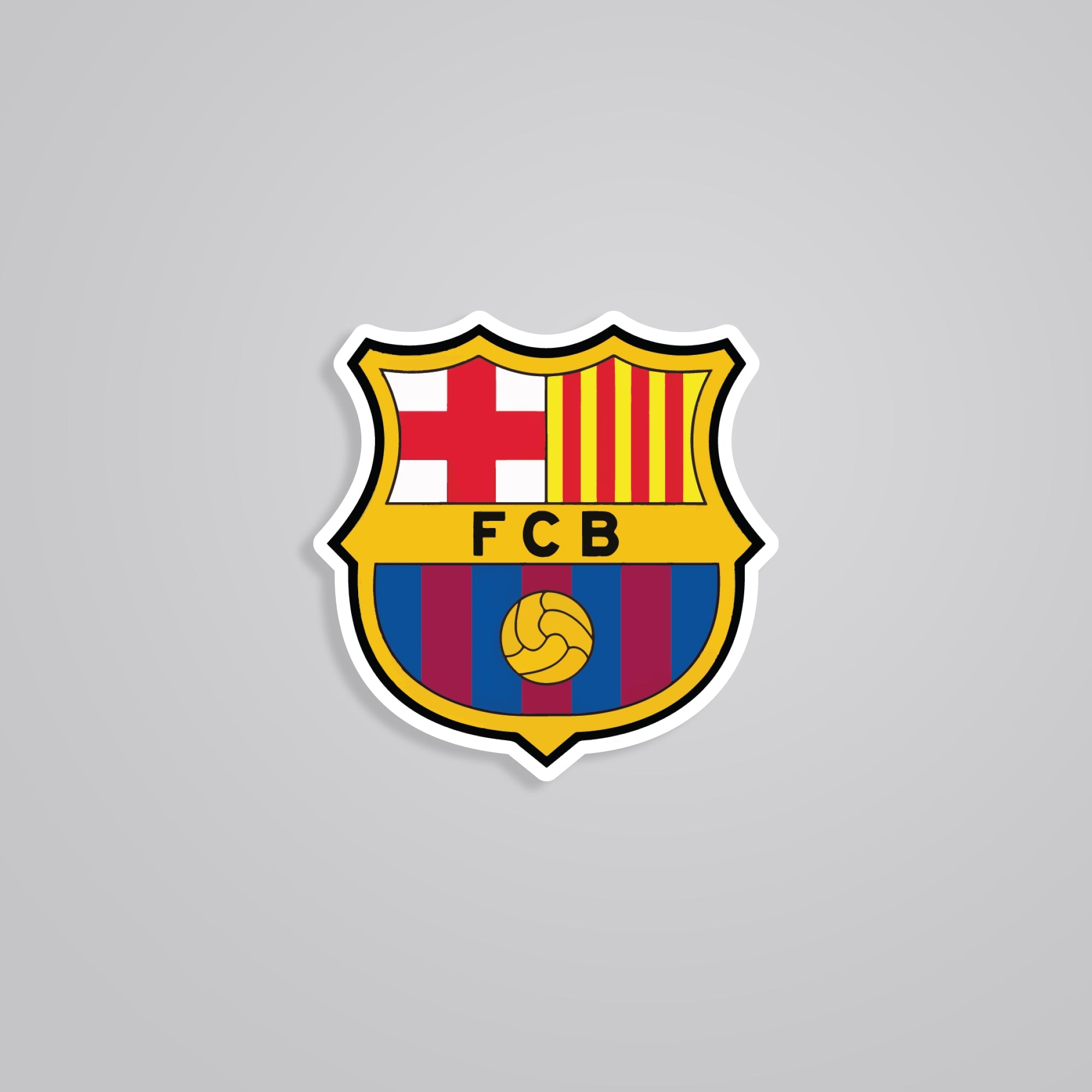 FC Barcelona Emblem Sports Sticker - Show Your Passion with Iconic Team ...